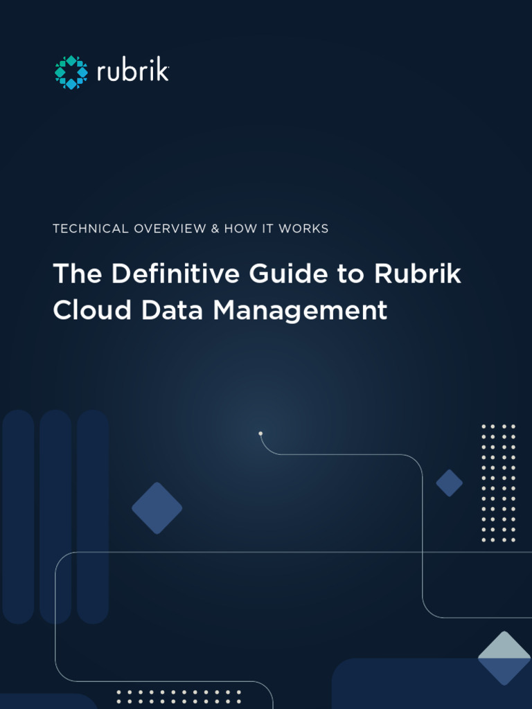 Rubrik 110119 CDM White Paper | PDF | Cloud Computing | File System