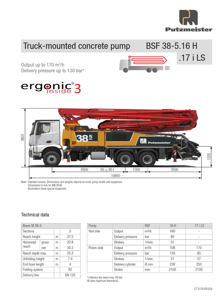 M38-5 EU 3-Axles Data Sheet en | PDF | Manufactured Goods
