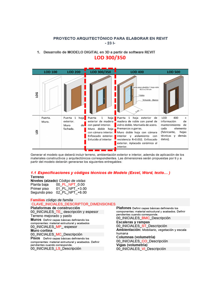 Proyecto LOD 350 REVIT | PDF | Color | Autodesk Revit