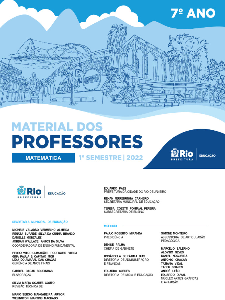 Material Do Professor 7ano Matematica 1S 22 | PDF | Decimal | Matemática