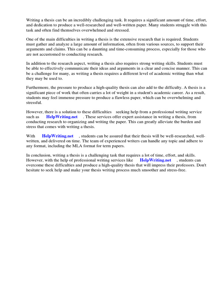 Sample Term Paper Mla Format | PDF | Citation | Apa Style