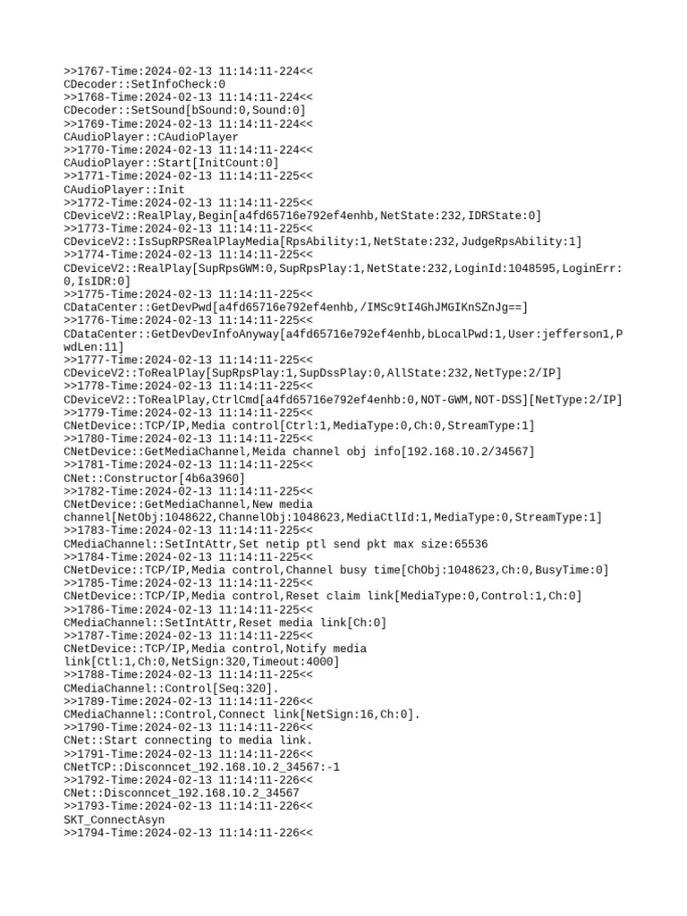 Media Link Connection Logs | PDF | Computing