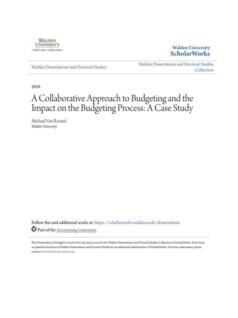 A Collaborative Approach to Budgeting and the Impact on the Budge (1) | PDF | Budget ...