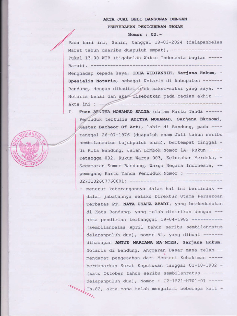 Pengoperan Hak No 02 | PDF