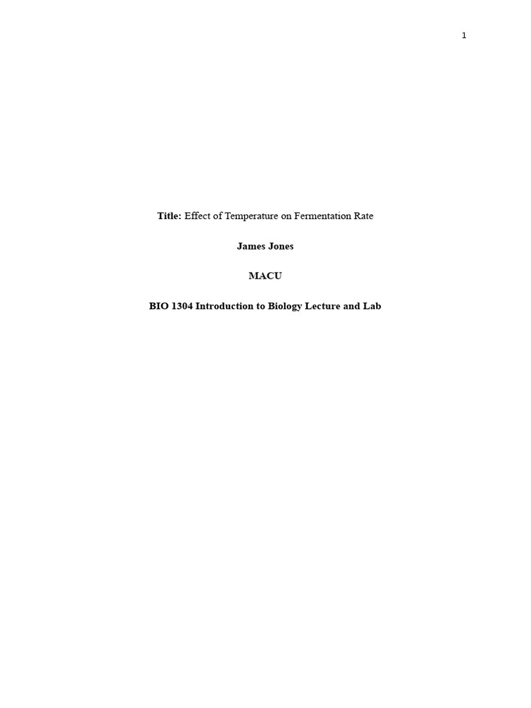 Mastery Assignment 1 Lab Report 1 | Download Free PDF | Cellular Respiration | Fermentation