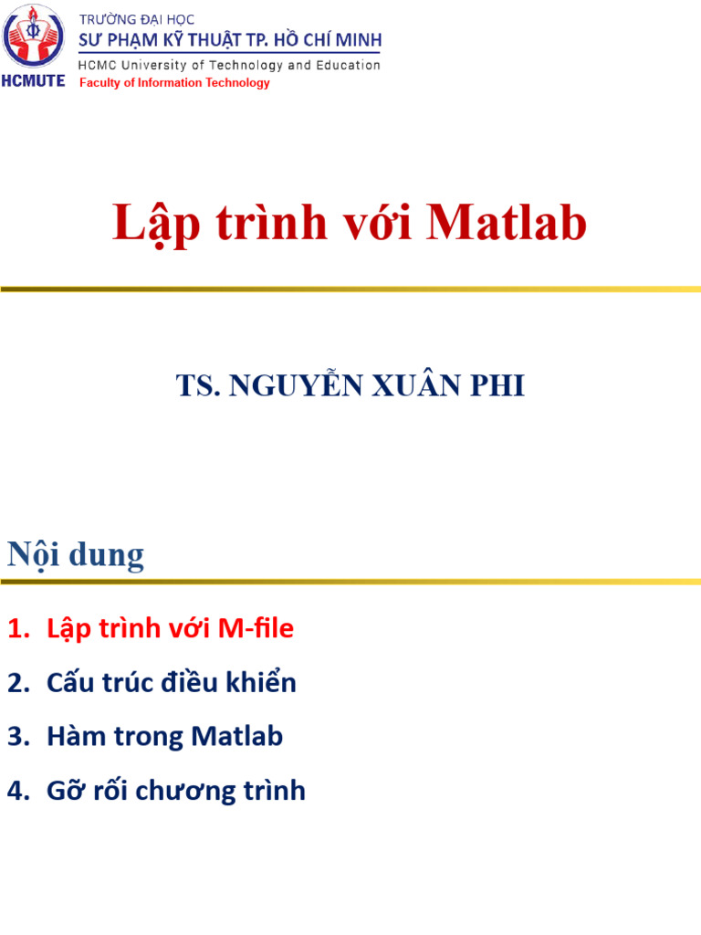 C1-3-Lap Trinh Trong Matlab | PDF