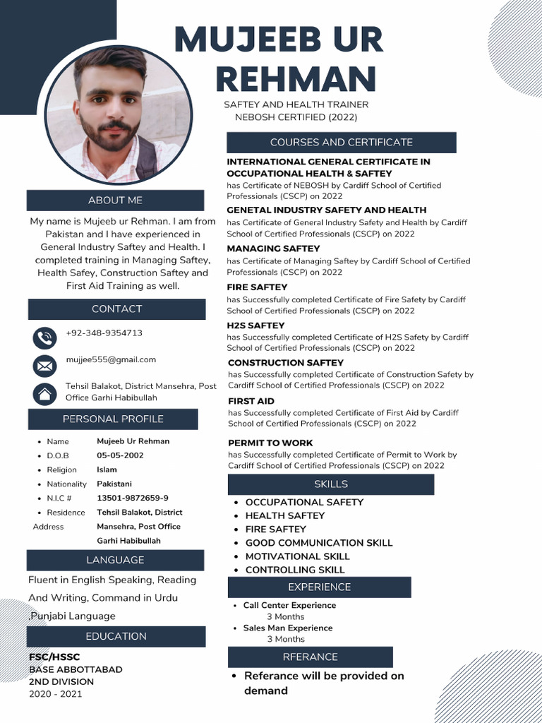 MUJEEB CV 1 (1) | PDF