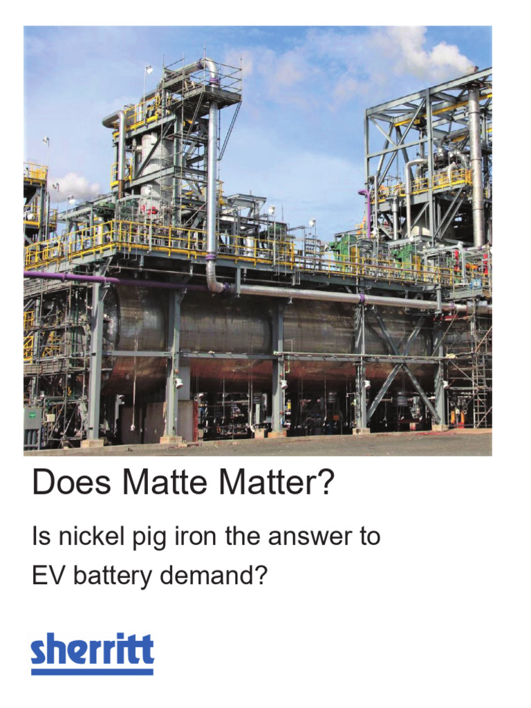 Nickel Matte's Role in EV Battery Supply | PDF | Electric Vehicle | Nickel