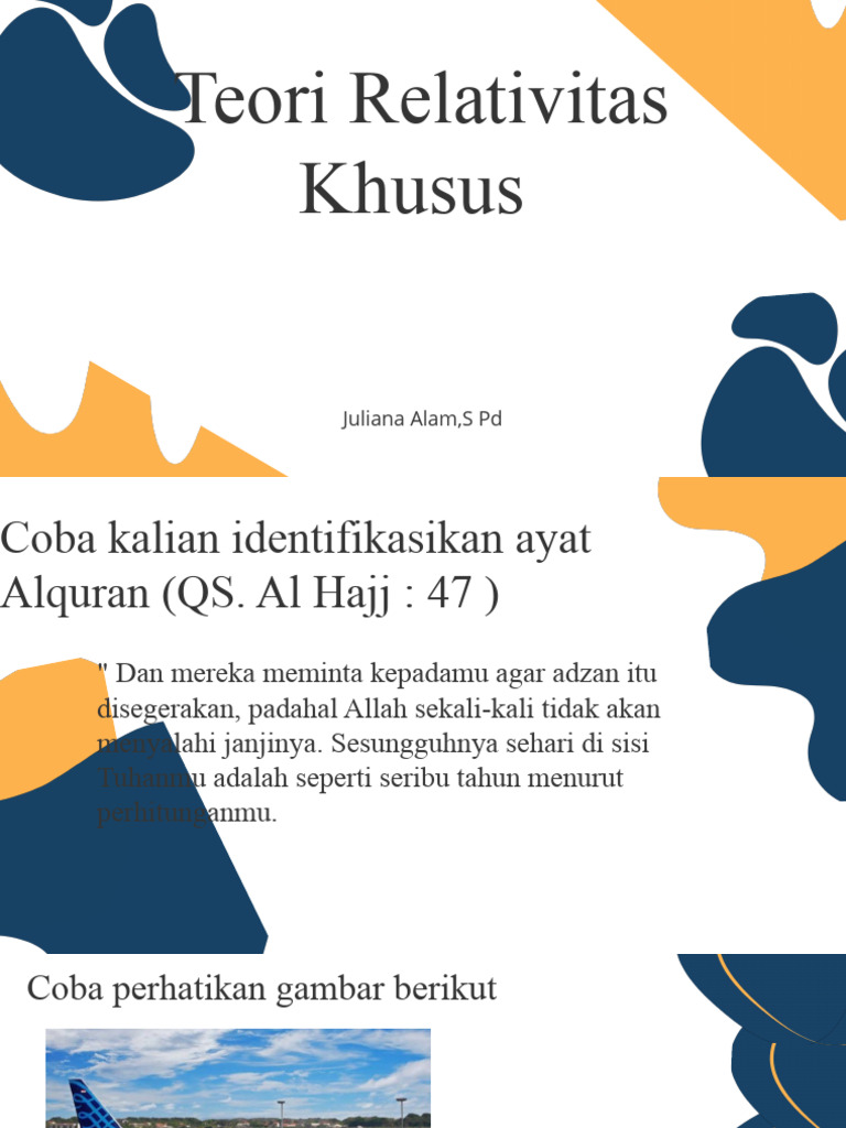 Teori Relativitas Khusus | PDF