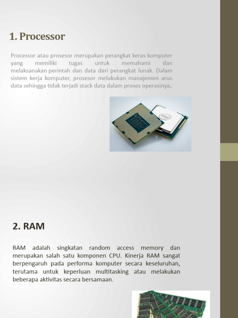 Penjelasan Inti Dari Bagian Bagian CPU | PDF | Game & Aktivitas | Komputer