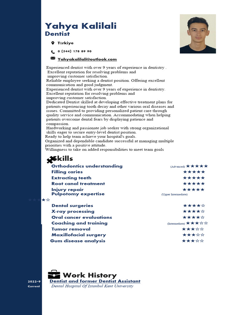 CV Assignment | PDF | Dentistry | Mouth