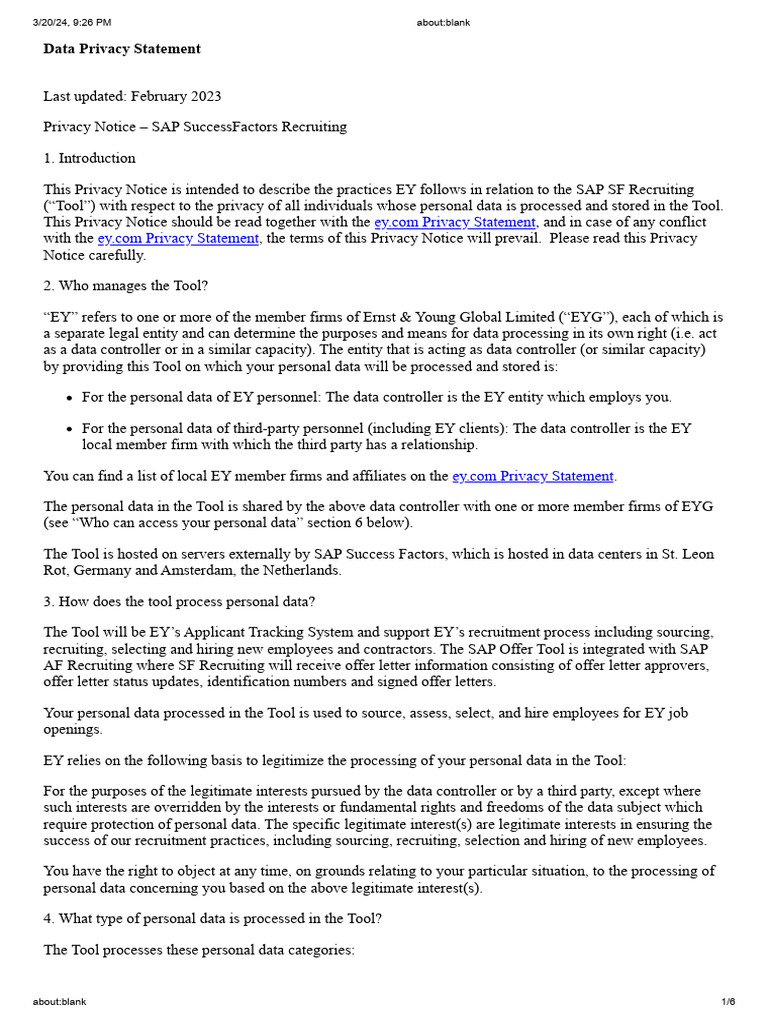 Ey Eula | PDF | Recruitment | Privacy