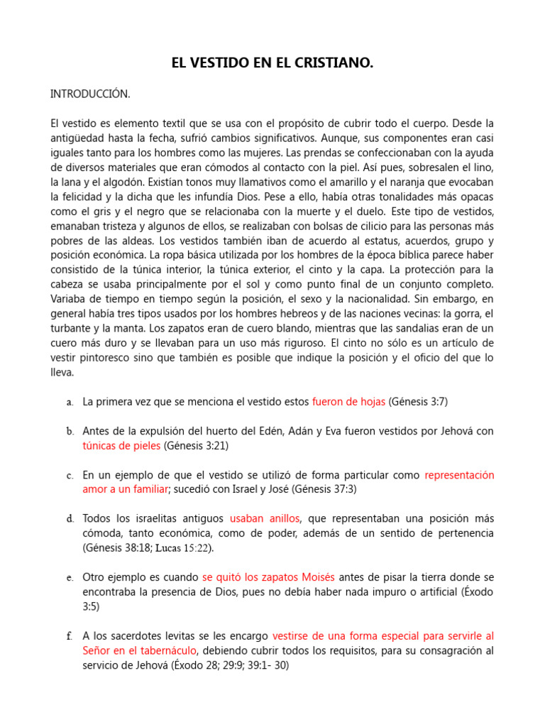 El Vestido en El Cristiano | PDF | Ropa | Jesús