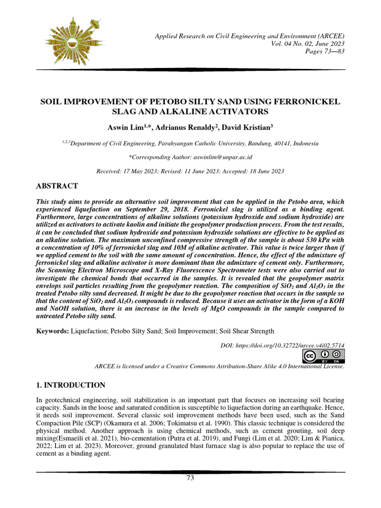 v4n2 73 83 Aswin Lim | PDF | Lime (Material) | Sodium Hydroxide