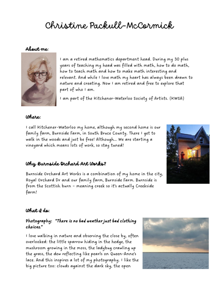 Christine Artist Statement | PDF | Quilting