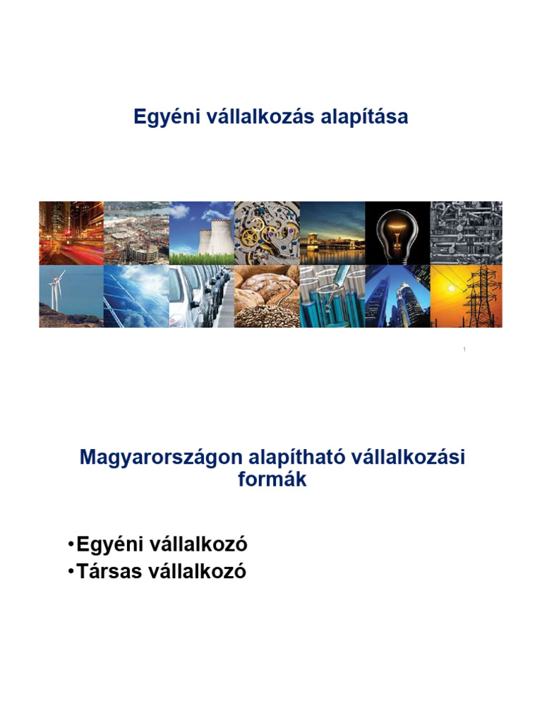 II. Egyéni Vállalkozás | PDF II. Egyéni Vállalkozás | PDF