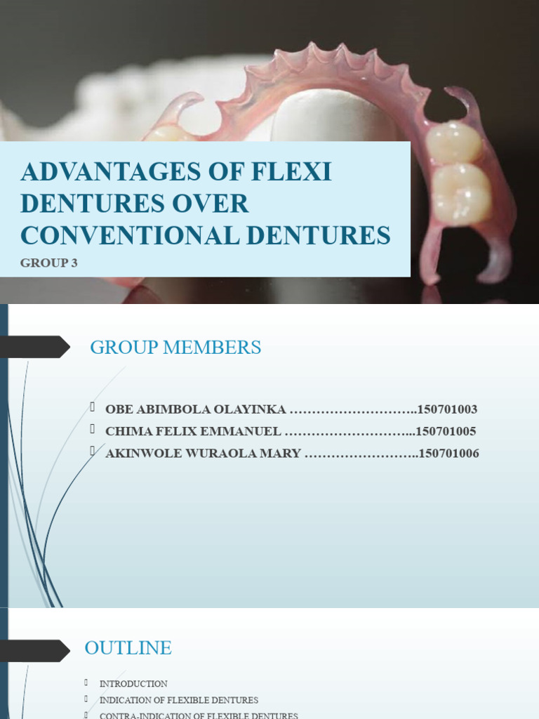 FLEXI DENTURE Group 3 Complete | PDF | Dentures | Medical Specialties