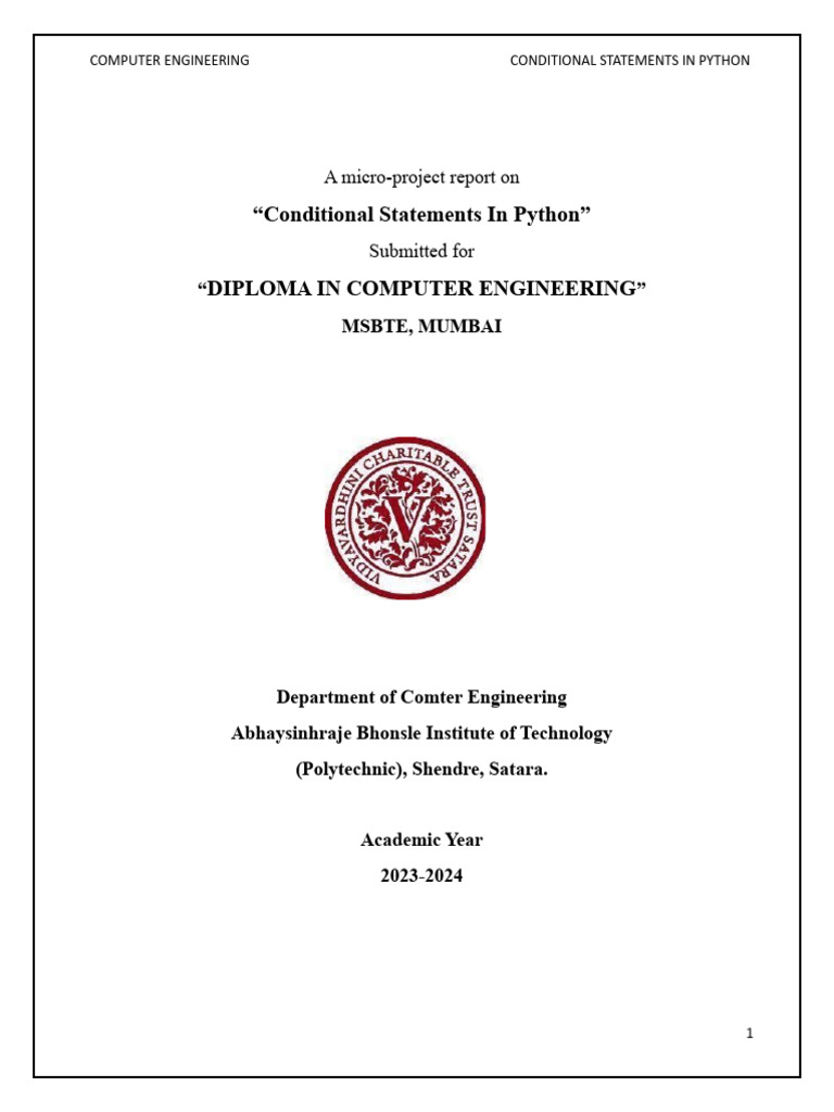 Python MicroProject | PDF | Boolean Data Type | Software Engineering