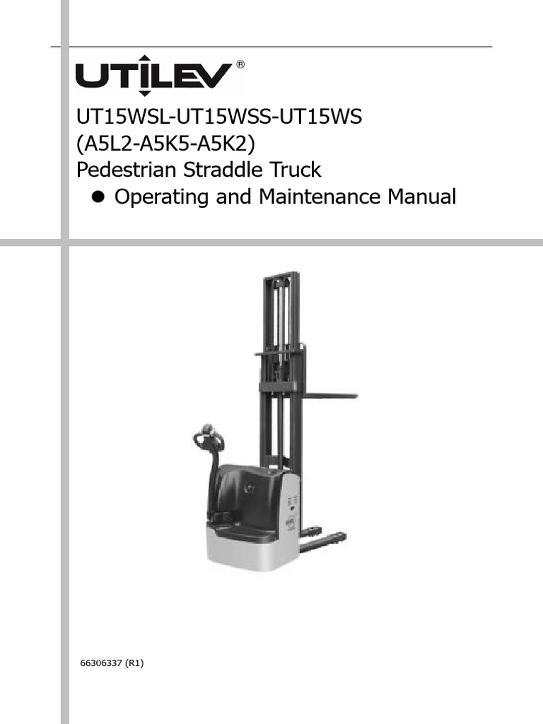Utilev Electric Pallet Truck Manual | PDF | Battery Charger | Truck