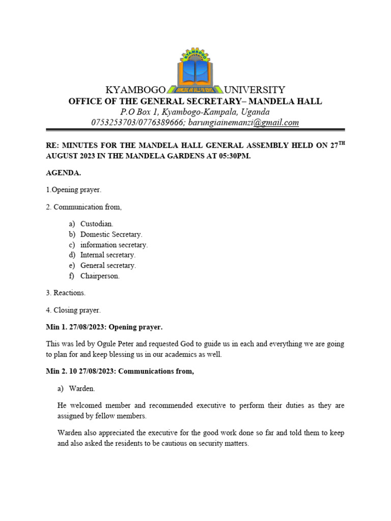 2023 General Assembly | PDF