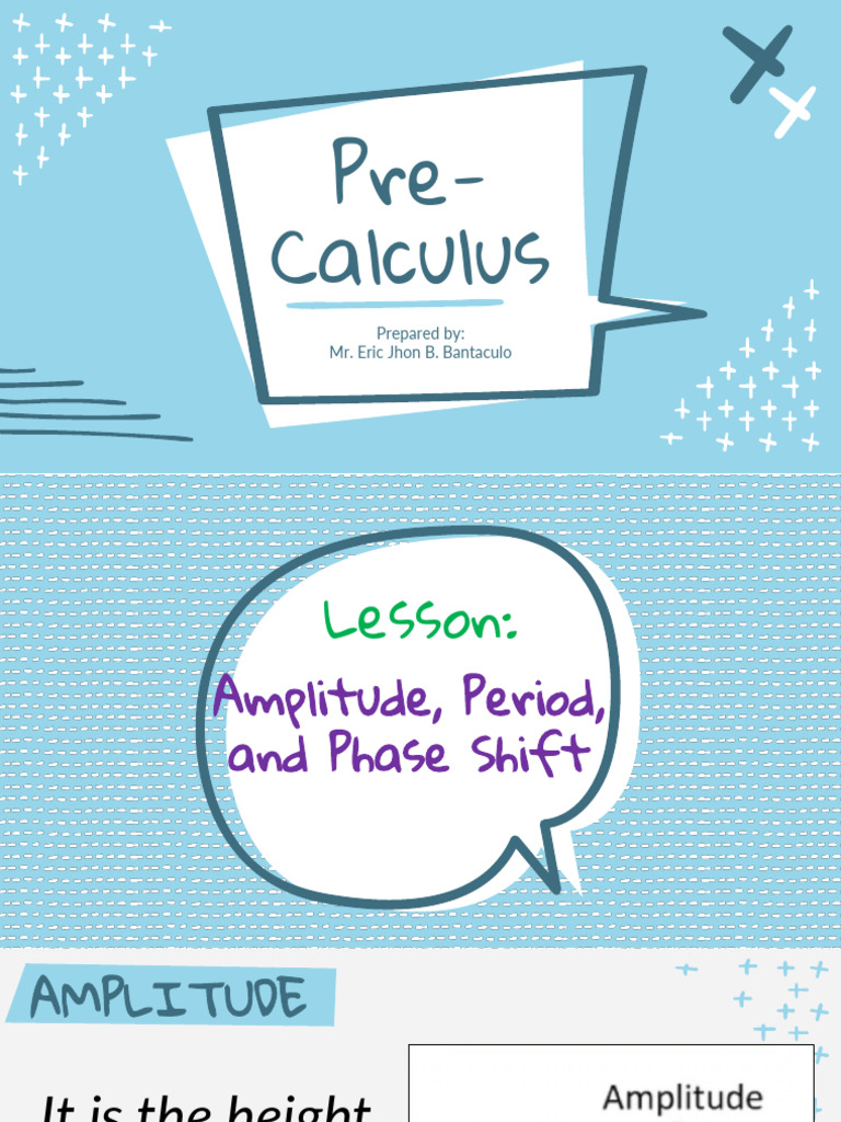 11 Amplitude Period and Phase Shift | PDF