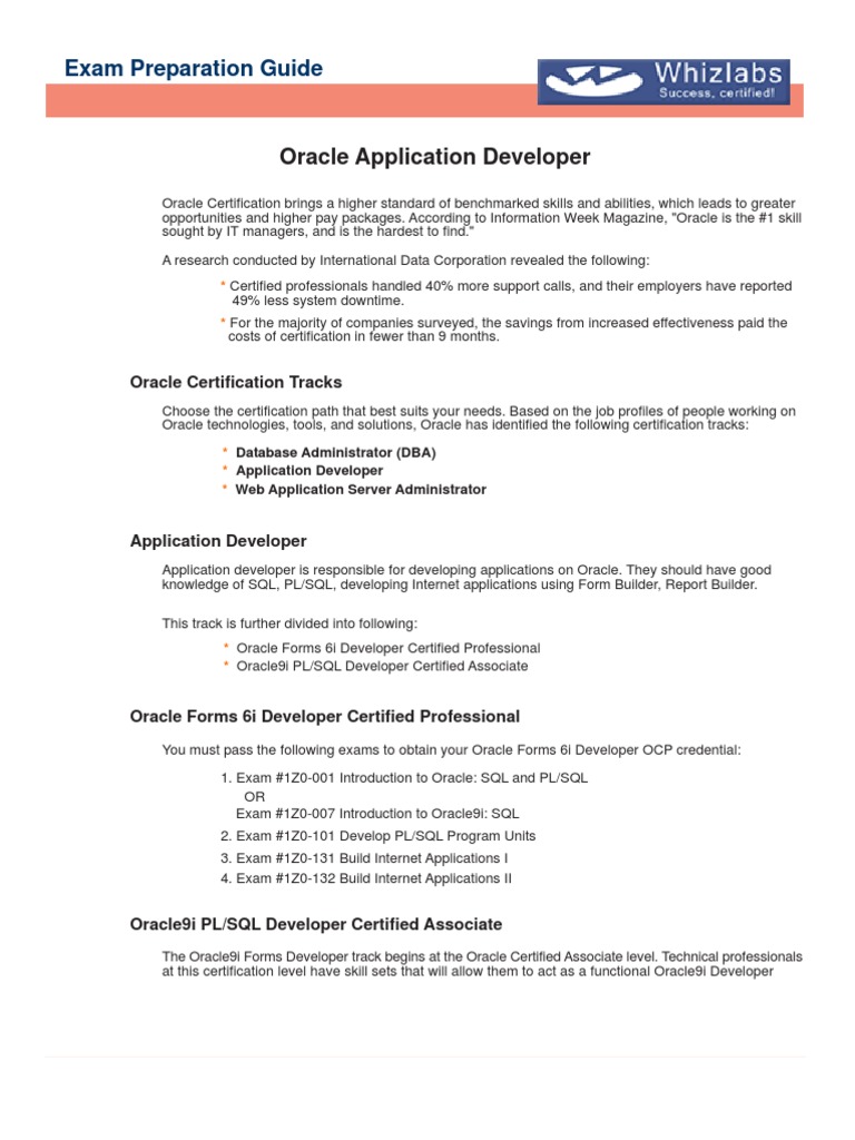 Oracle Dev | PDF | Oracle Database | Test (Assessment)