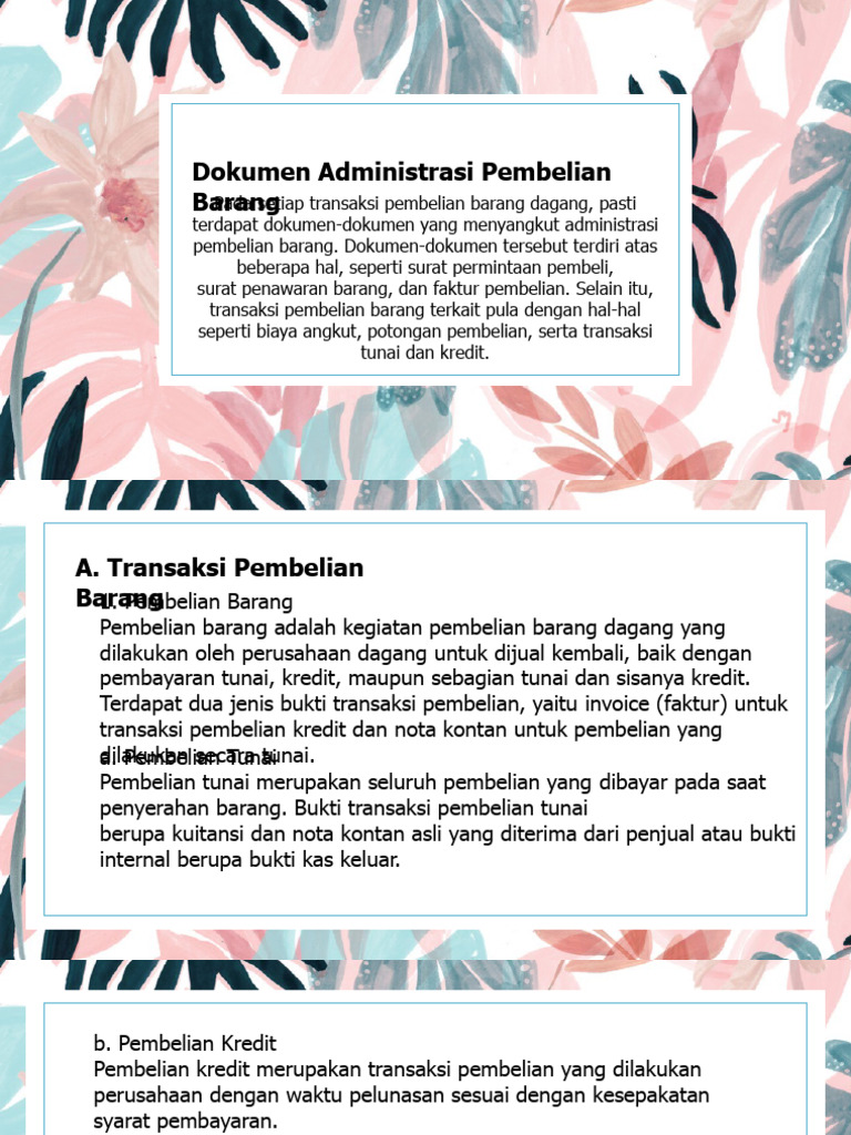 Dokumen Administrasi Pembelian Barang | PDF