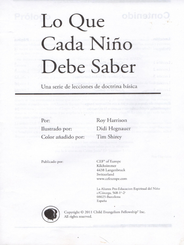 Lo Que Cada Niño Debe Saber | PDF