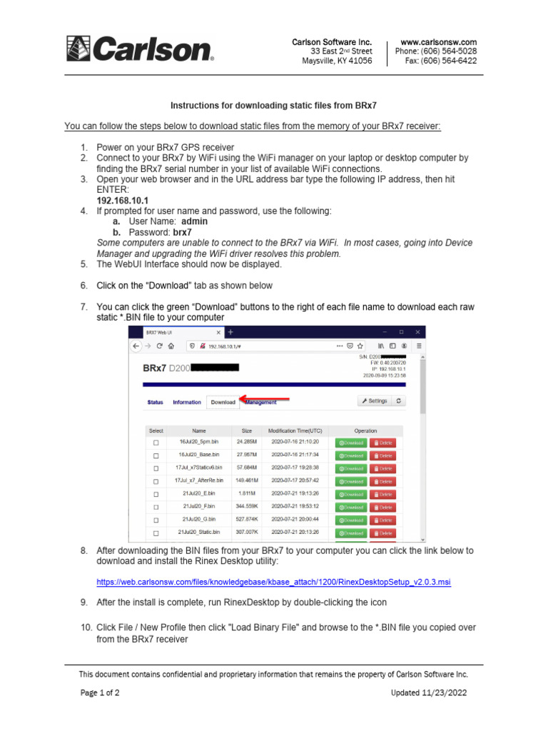 Carlson BRx7 Download Static With Wifi Rev3 | PDF | Point And Click ...