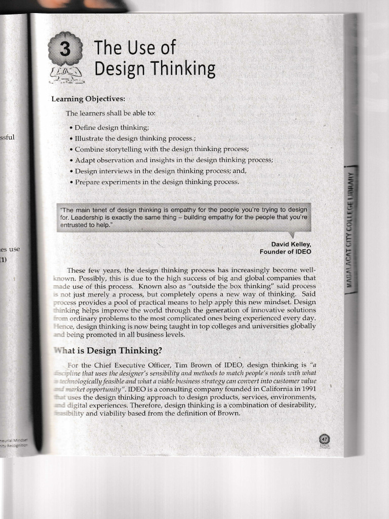 The Use of Design Thinking | PDF | Design Thinking | Thought