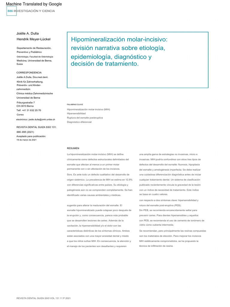 HMI Español | PDF | Odontología | Diente