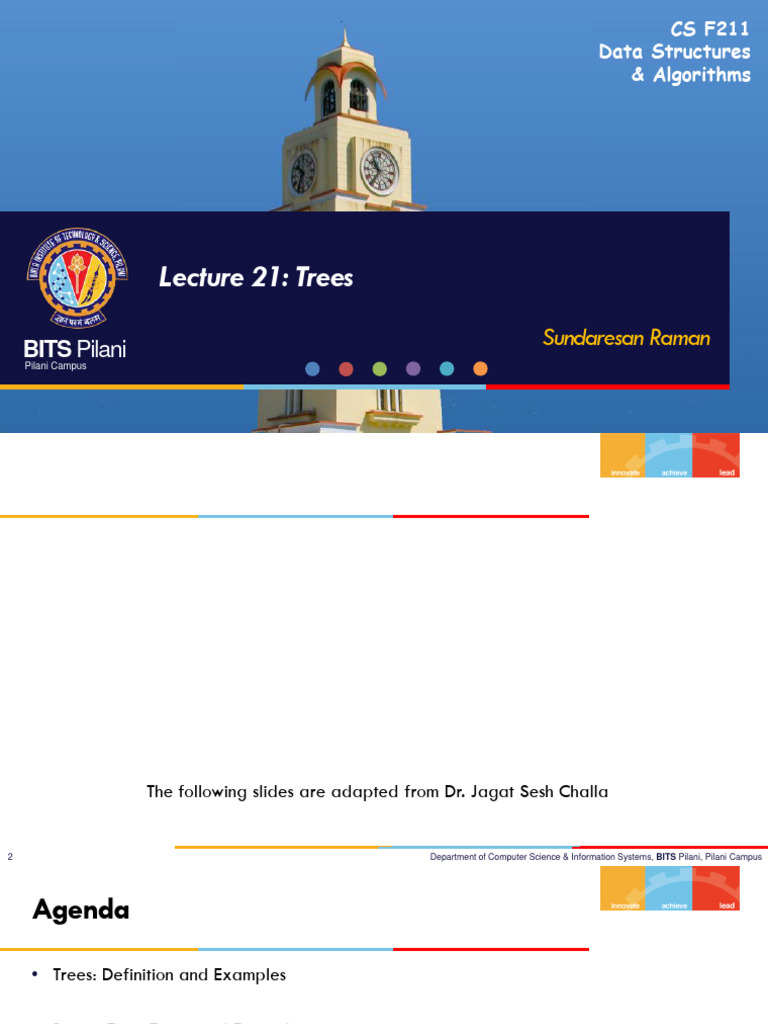 Lecs 11 Trees - Intro | PDF | Algorithms And Data Structures Lecs 11 Trees - Intro | PDF | Algorithms And Data Structures