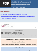 Cours 1 Cytologie | PDF | Cellule (Biologie) | Cytoplasme