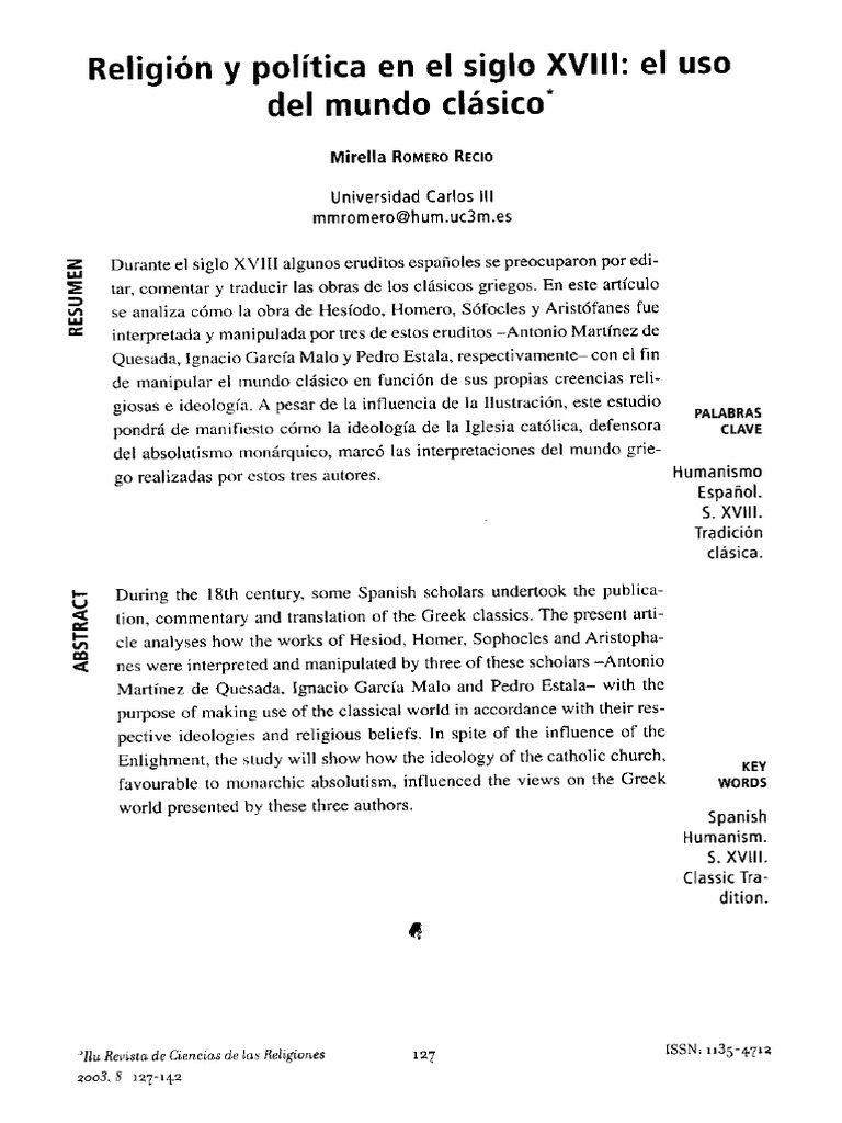 Romero Ilu | PDF | Clásicos