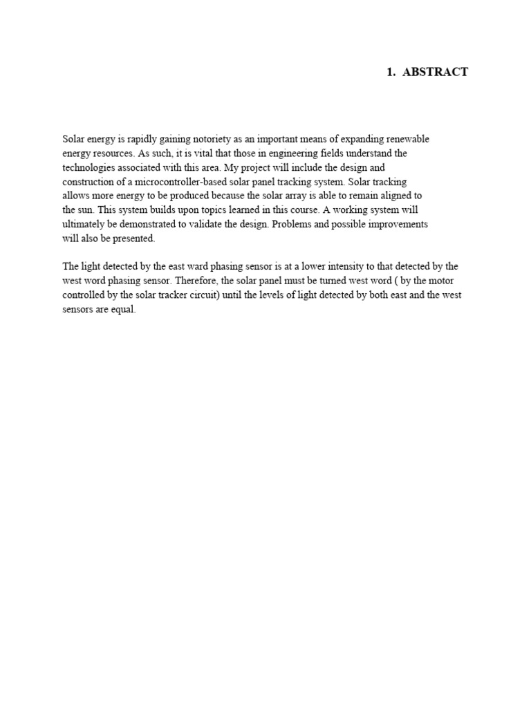 Solar Tracking System Pdf Photovoltaics Solar Cell