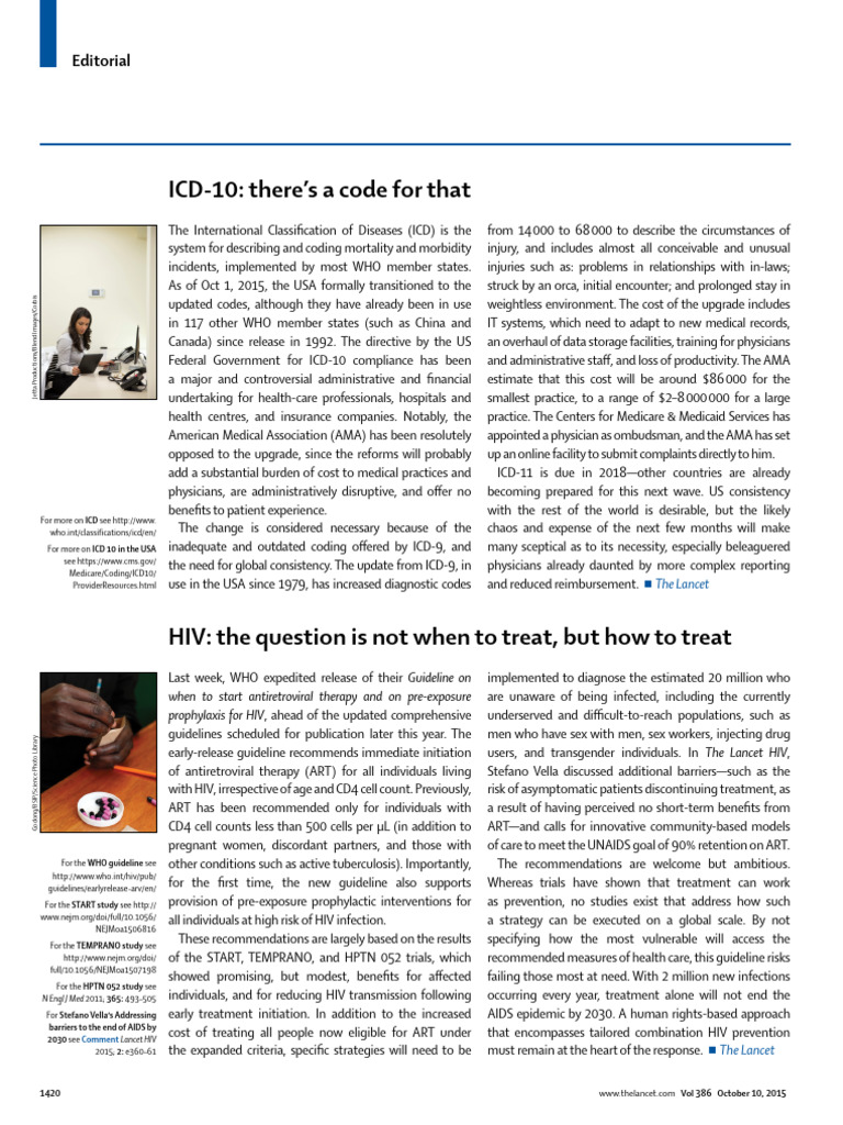 HIV The Question Is Not When To Treat, But How To | PDF | Hiv/Aids ...