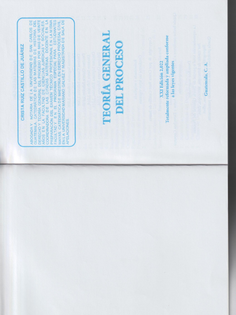 Teoria General Del Proceso | PDF