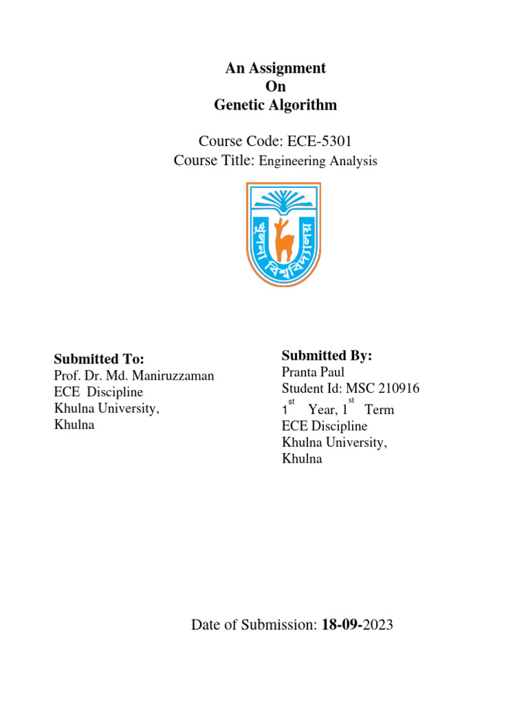Msc 210916 Genetic Algorith Pdf Genetic Algorithm Mathematical 7258