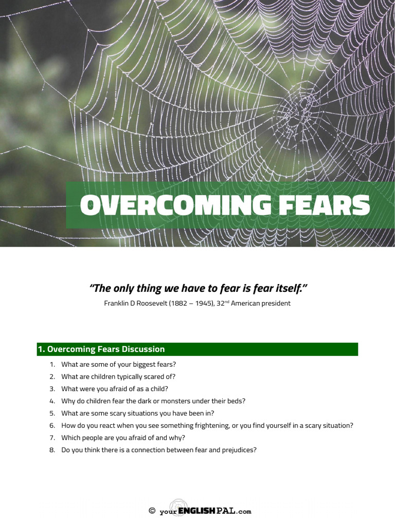 PSY L2 THERAPY Overcoming Fears | PDF | Fear | Phobia