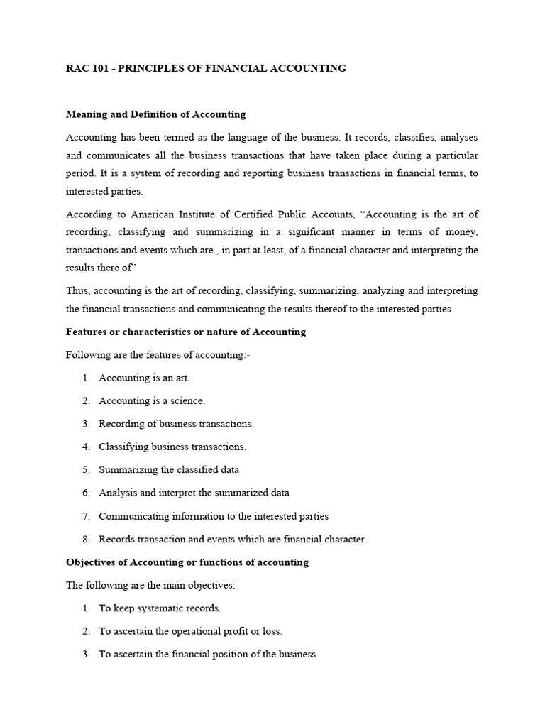 Rac 101 - Introduction Continued (Week 3) | PDF | International Financial Reporting Standards ...