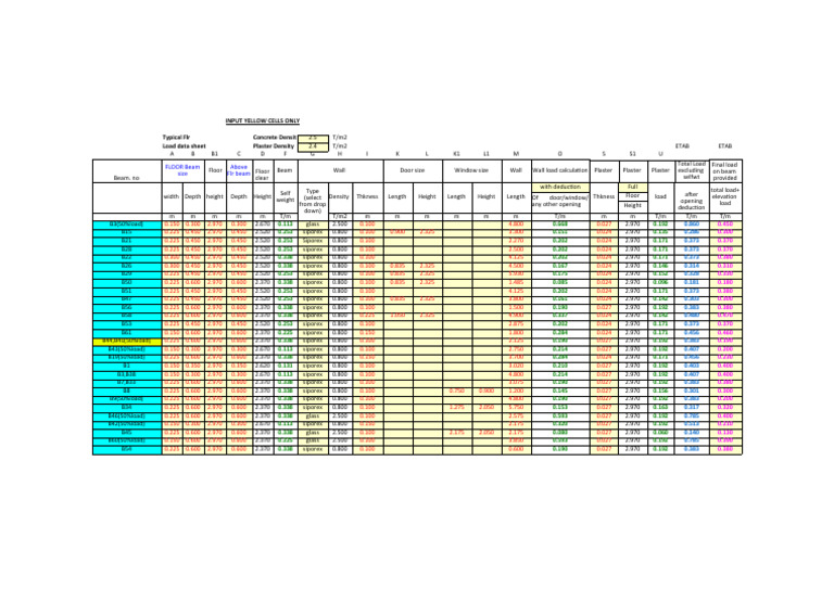 Structural Load Calculation Example | PDF | Structural Engineering ...