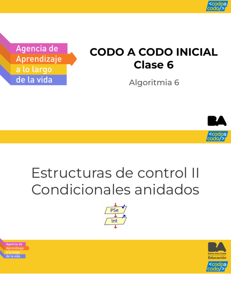 Clase 06 - Algoritmia 6 - Estructuras de Control II - Condicionales ...