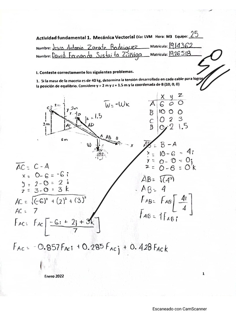 Equipo 25 m3 A1 - Jesus Antonio Zarate | PDF