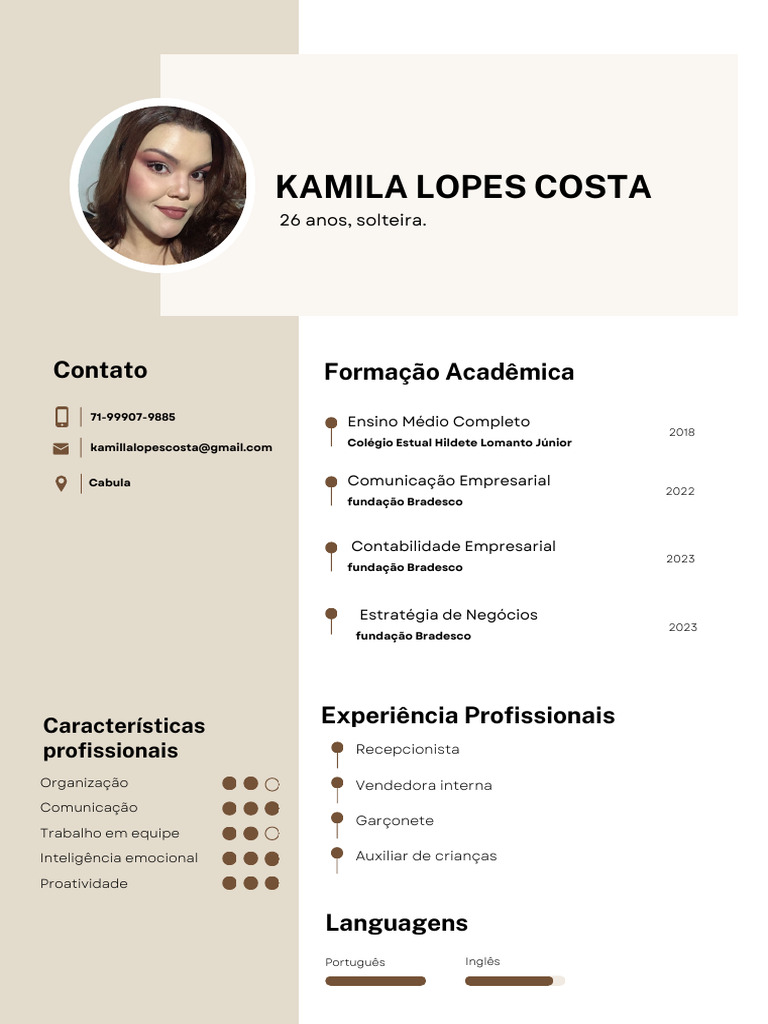 Kamila Curriculo | PDF
