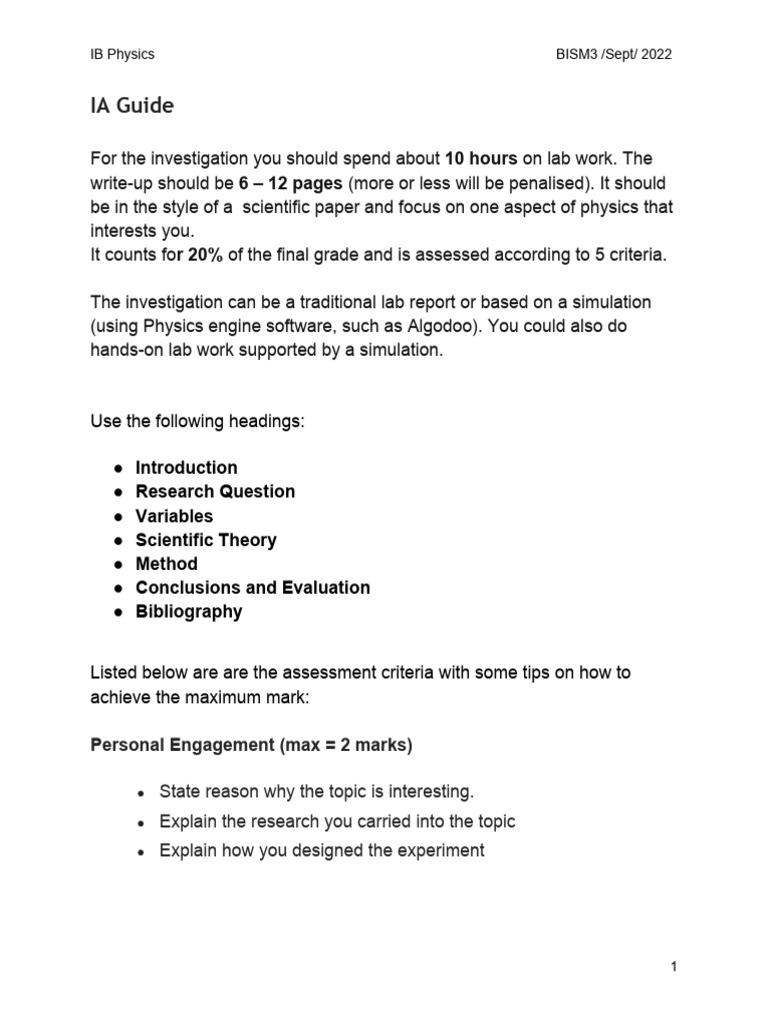Physics IA Help Sheet | PDF | Uncertainty | Physics
