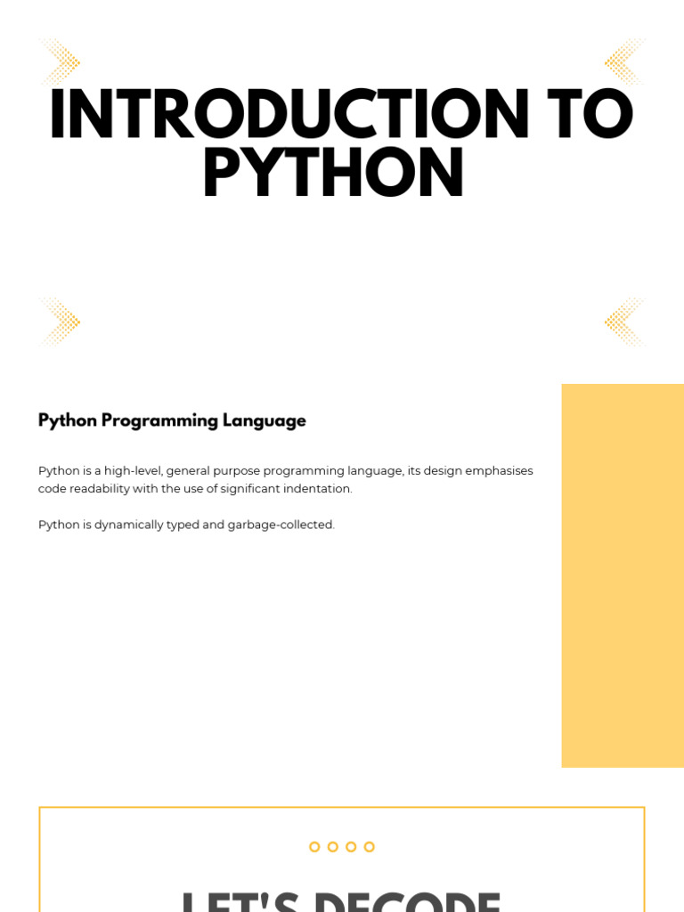 001 Introduction To Python Programming Langguage Pdf Computer Programming Assembly Language 2486