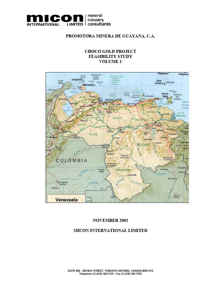 Feasability Study 1 0F 4 | PDF | Mining | Taxes