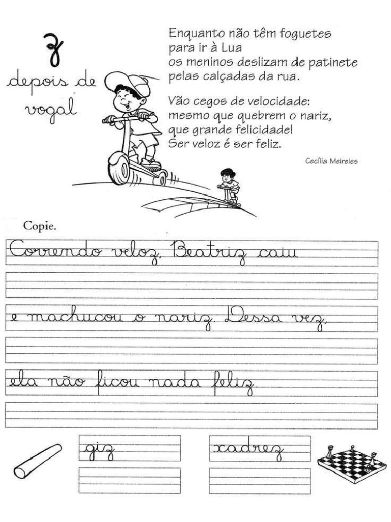 60 Atividades de Caligrafia com Textos, Frases e Palavras para Imprimir - Online Cursos ...