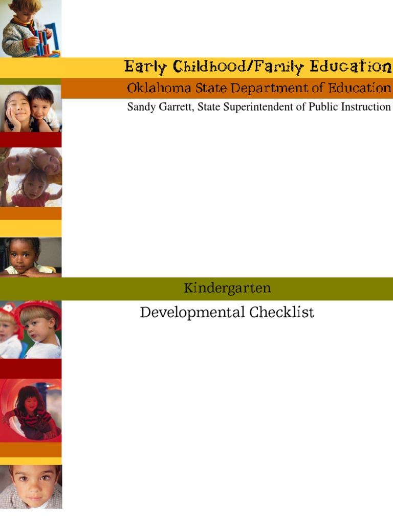 A Kindergarten Developmental Checklist: Evaluating Social, Language ...
