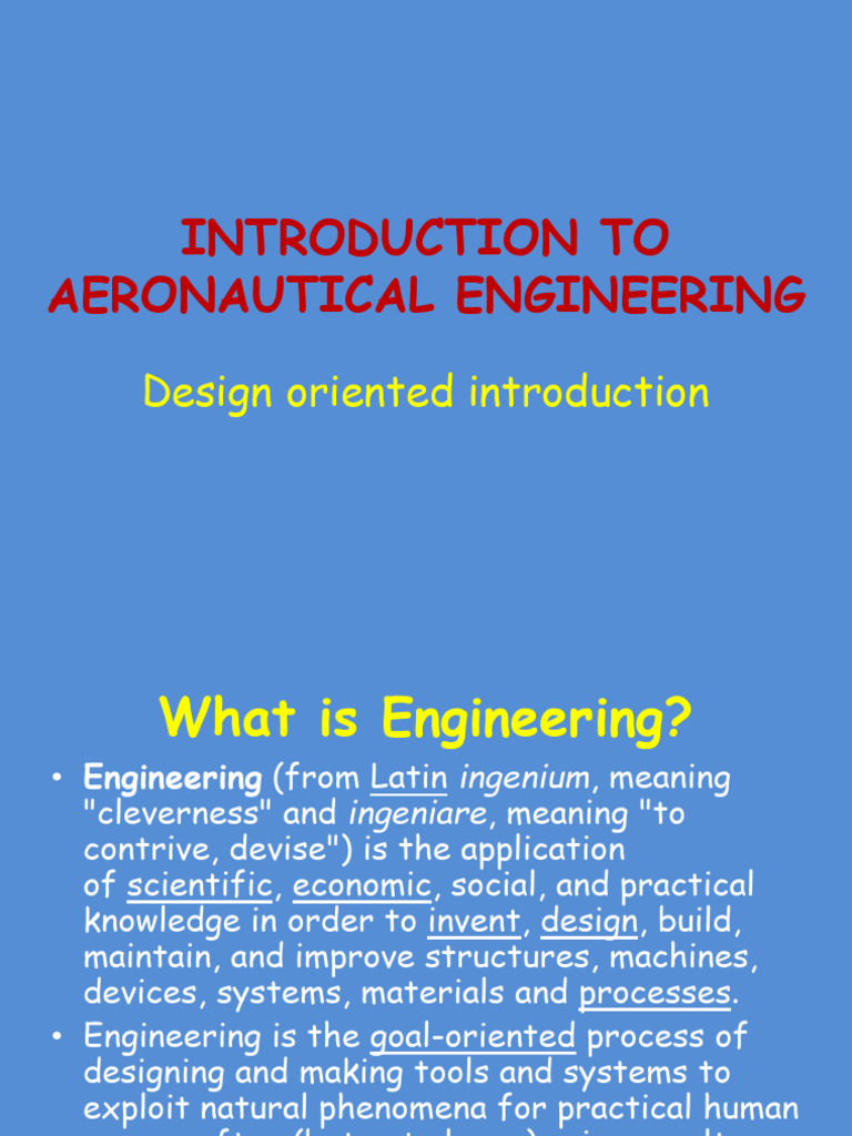 Introduction to Aeronautical Engineering | PDF | Engineering | Outer Space